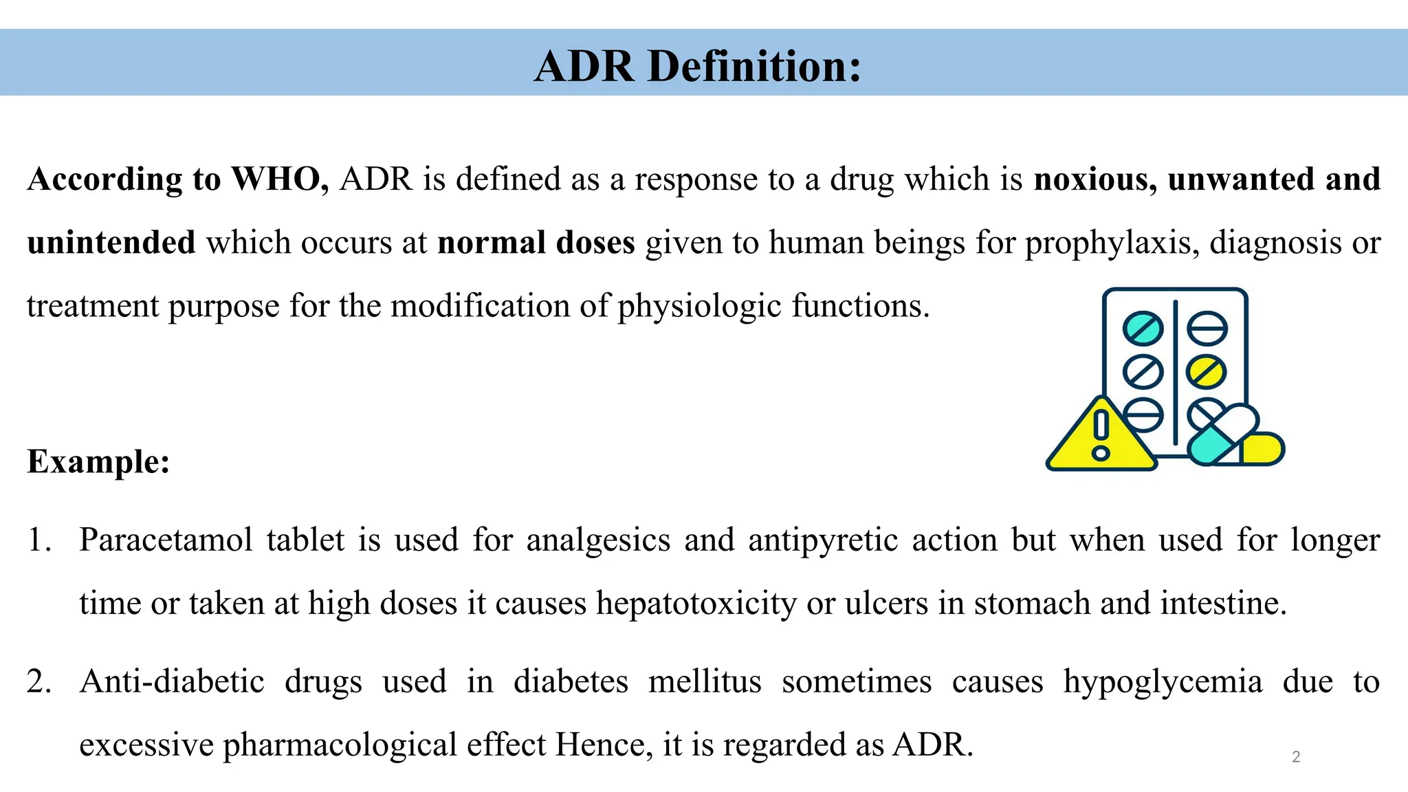 Unit 1c- Adverse drug reactions and drug interactions | PPTX