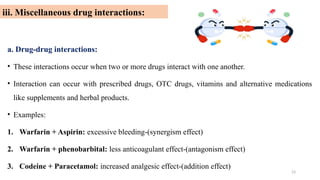 Unit 1c- Adverse drug reactions and drug interactions | PPTX