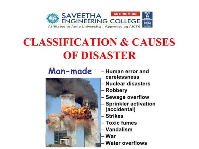 Unit1c classification & causes of disaster | PPT