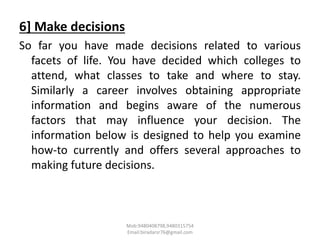 Unit 1 career panning converted | PPT