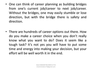 Unit 1 career panning converted | PPT