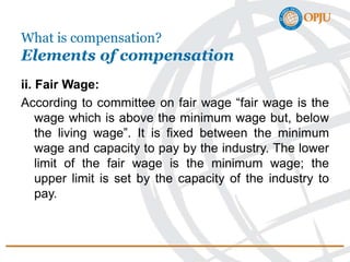 Unit 1 Compensation and Benefit analysis | PPT