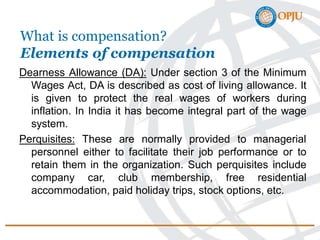 Unit 1 Compensation and Benefit analysis | PPT