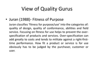 Unit 1 ce 547 quality transition | PPT