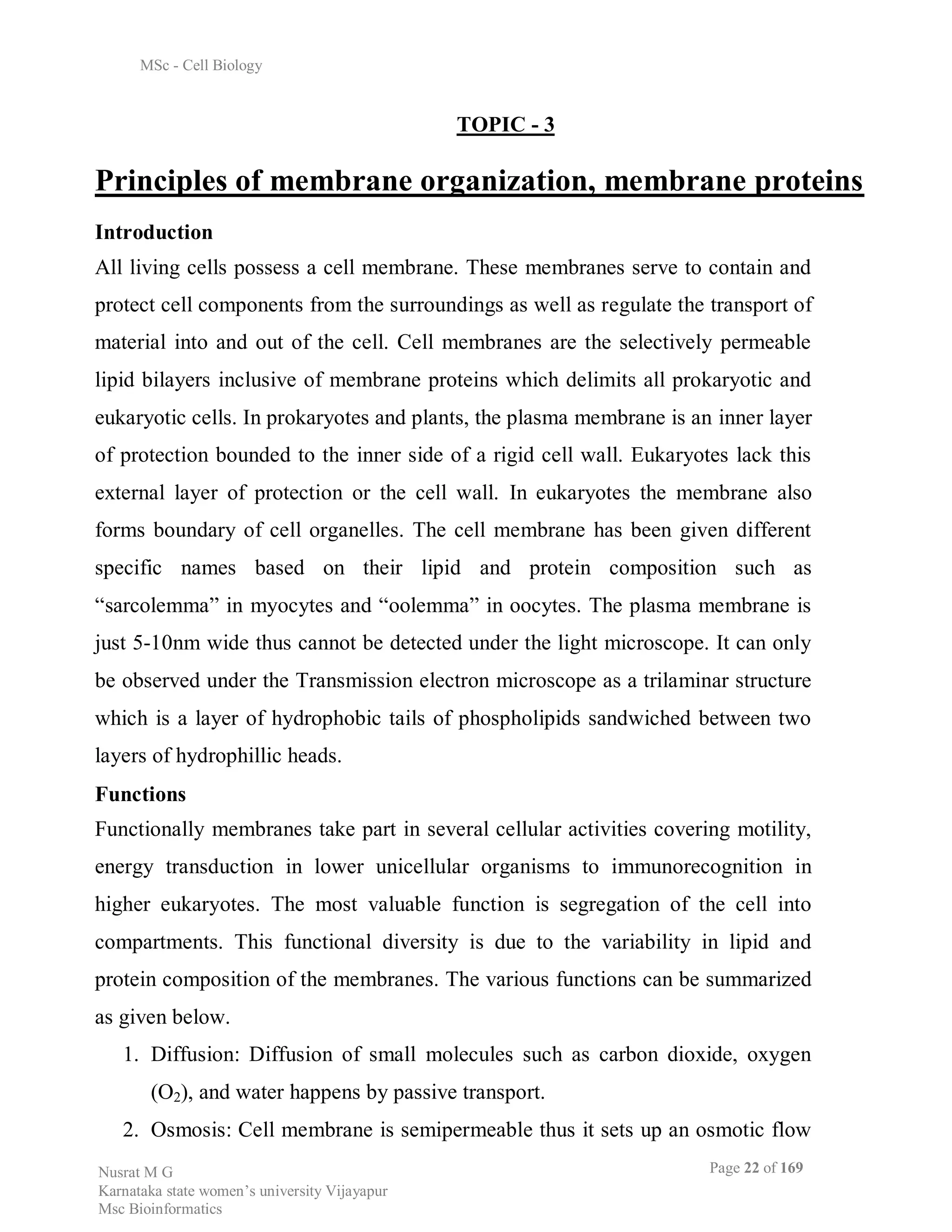 Unit 1 cell biology | PDF