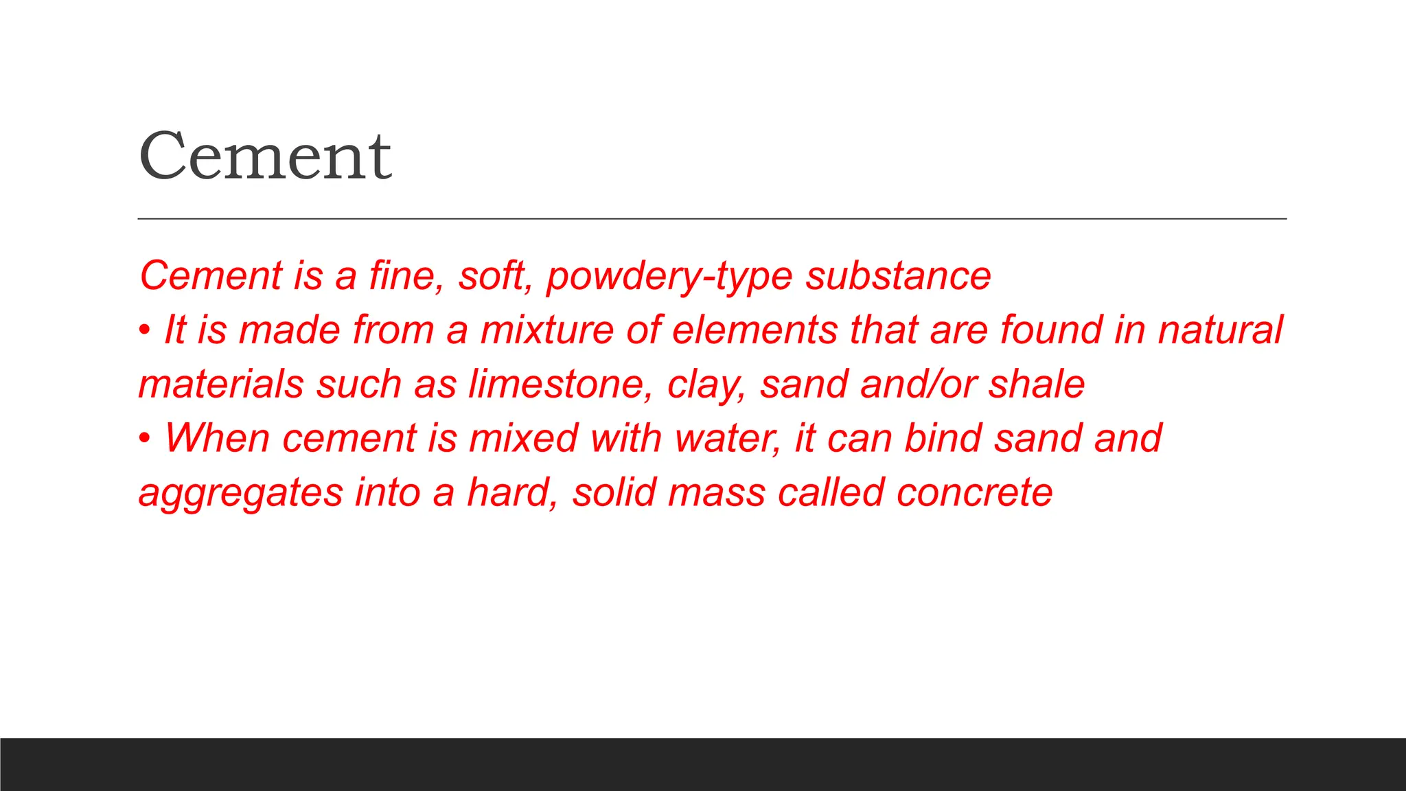 Cement pptx | PPTX