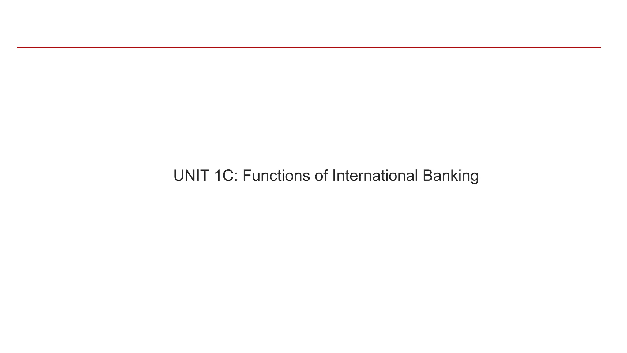 Functions of International Banking. . | PPTX