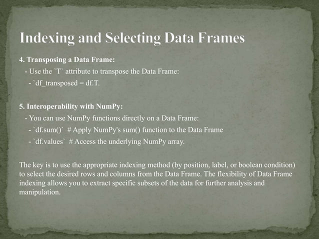 Unit 1 Ch 2 Data Frames digital vis.pptx | Programming Languages ...