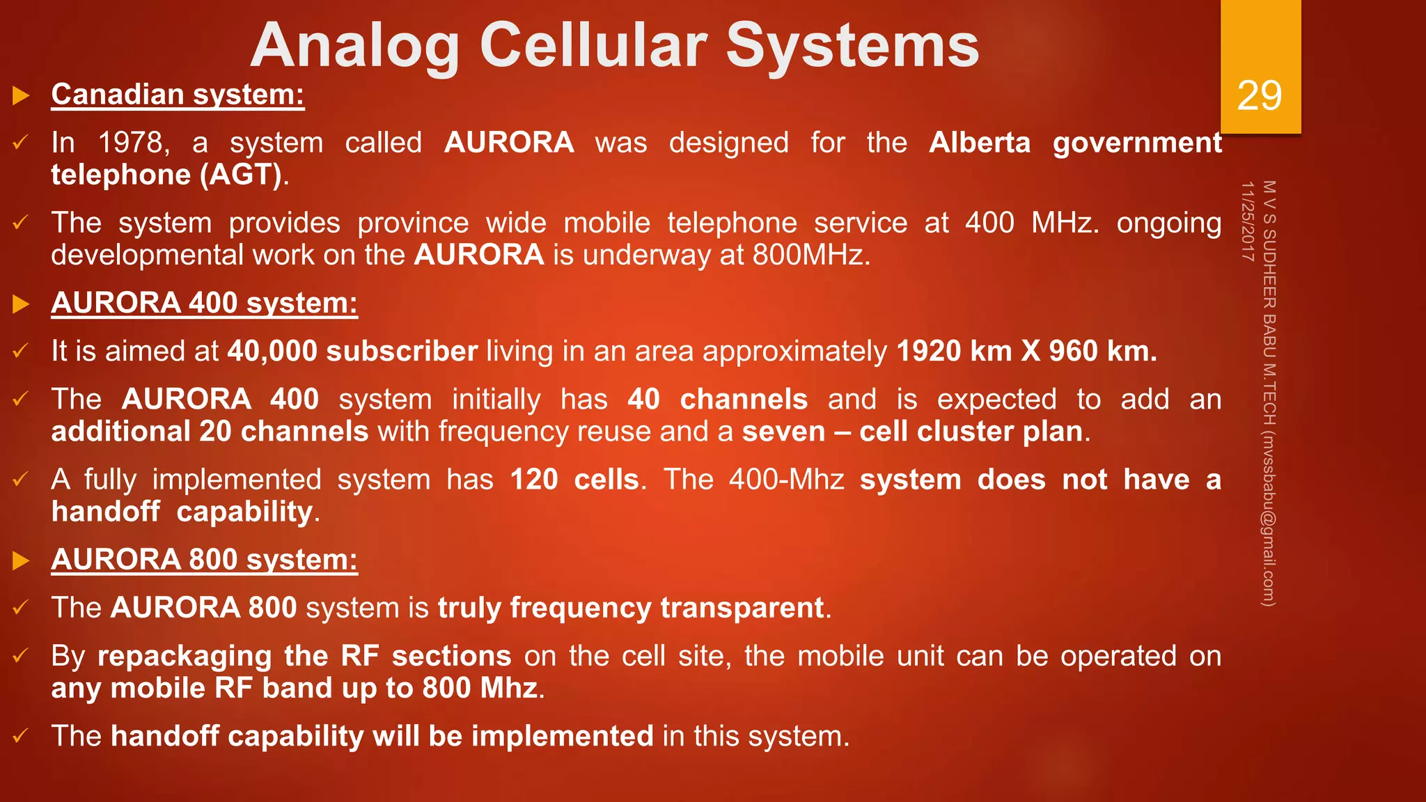 CELLULAR MOBILE RADIO SYSTEMS | PPTX | Computer Networking | Computing
