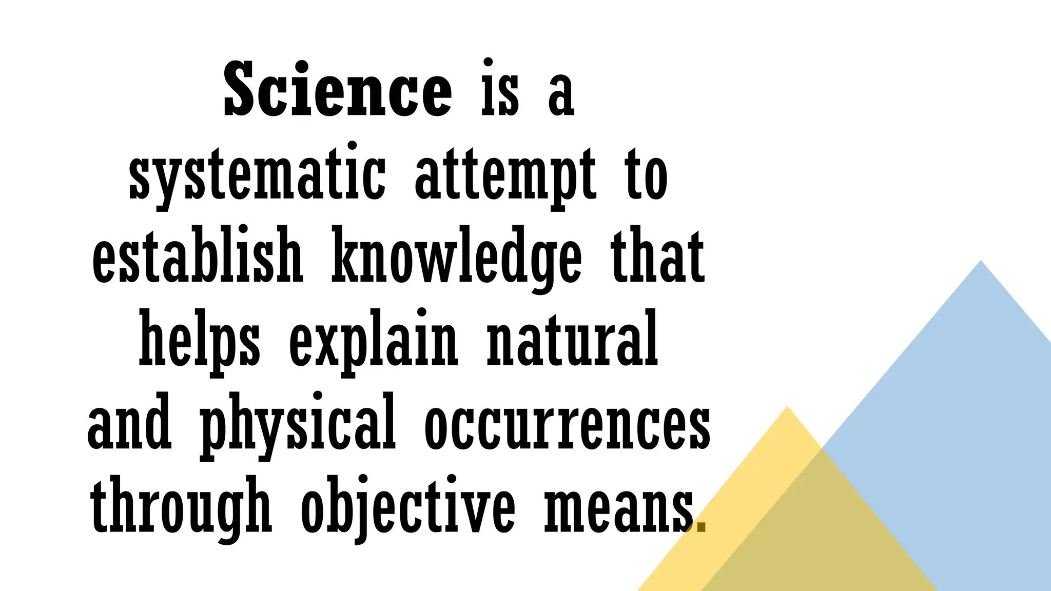 UNIT1_CHAPTER1- SCIENCE IN OUR WORLD. GRADE 7 | PPTX