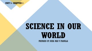 UNIT1_CHAPTER1- SCIENCE IN OUR WORLD. GRADE 7 | PPTX