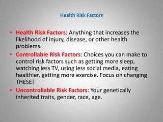 Health Course Chapter 1 | PPT