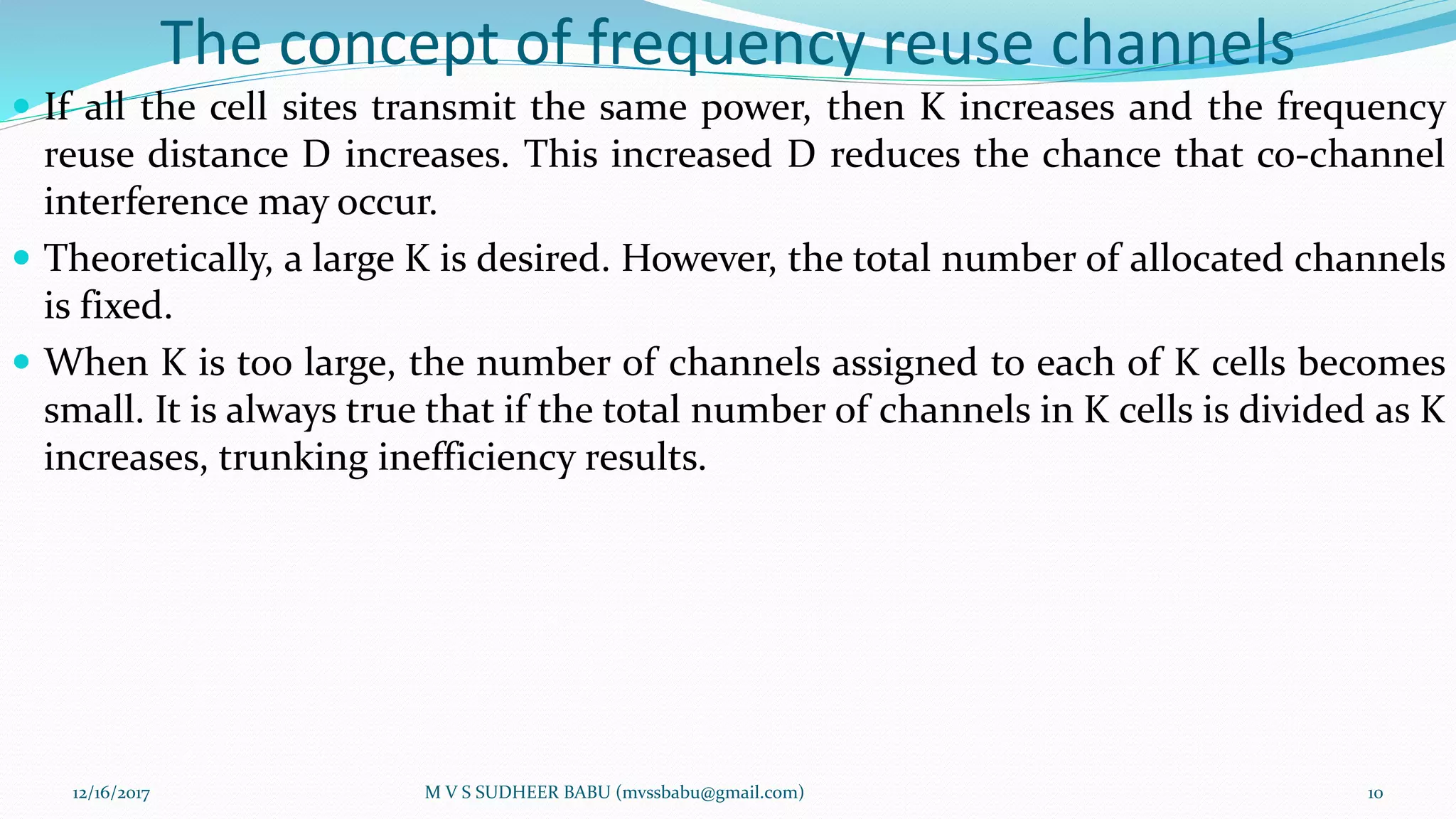 ELEMENTS OF CELLULAR RADIO SYSTEM DESIGN | PPSX