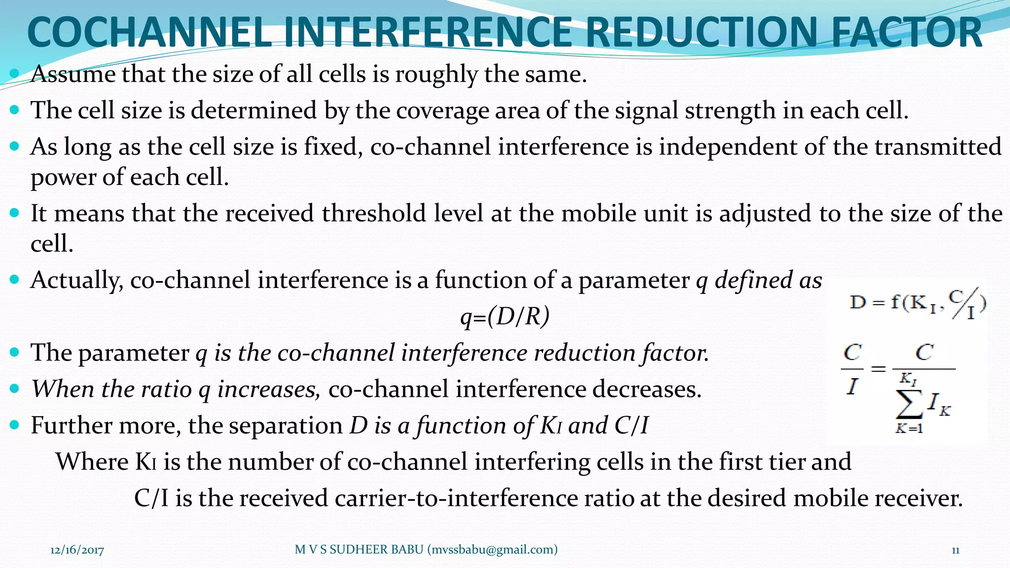 ELEMENTS OF CELLULAR RADIO SYSTEM DESIGN | PPSX