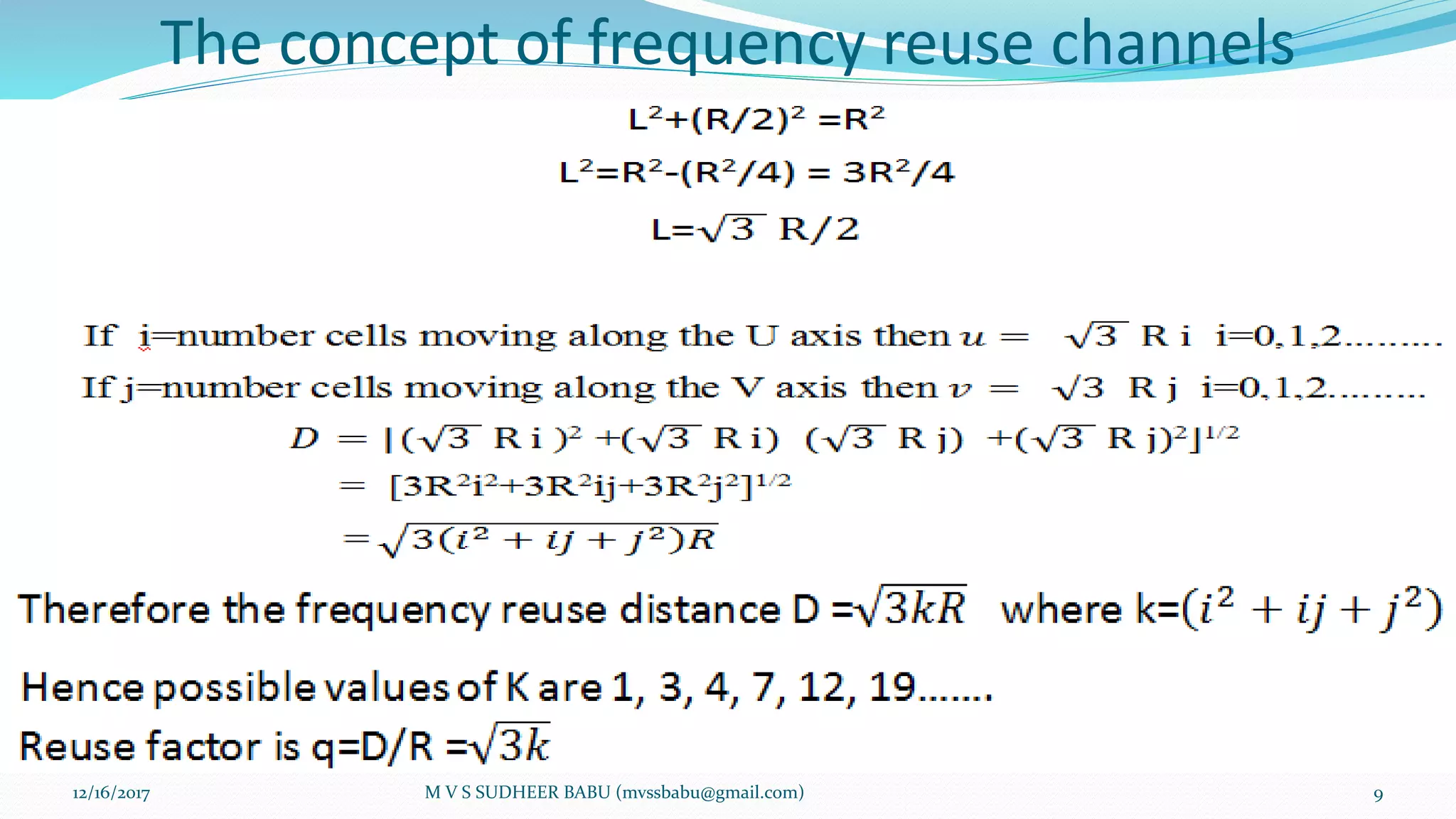 ELEMENTS OF CELLULAR RADIO SYSTEM DESIGN | PPSX