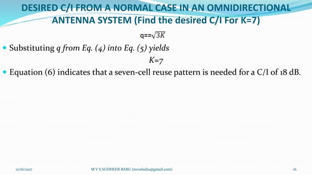 ELEMENTS OF CELLULAR RADIO SYSTEM DESIGN | PPSX