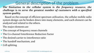 ELEMENTS OF CELLULAR RADIO SYSTEM DESIGN | PPSX