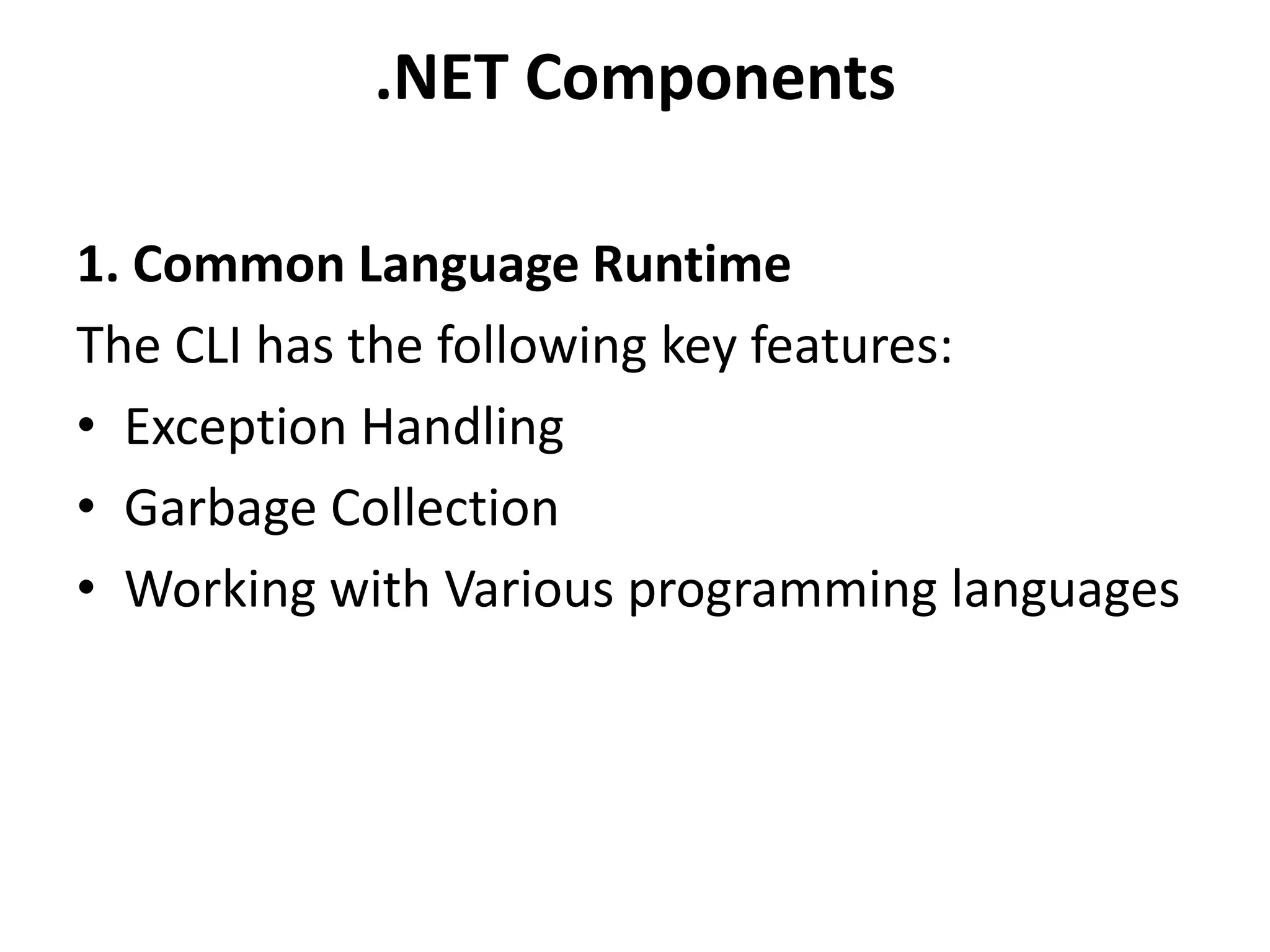 .NET Framework | PPTX