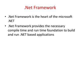 .NET Framework | PPTX