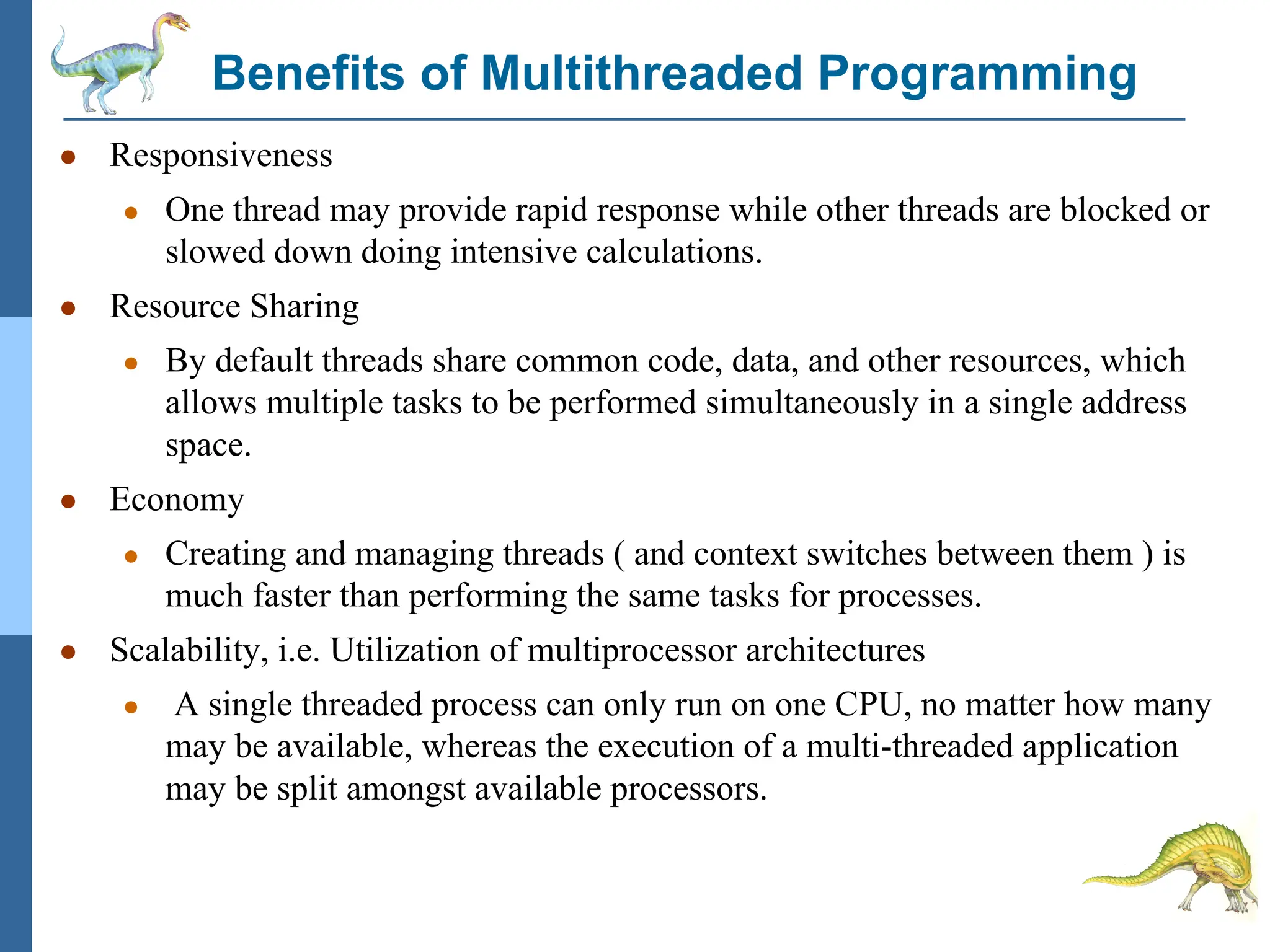 Multithreaded Programming In Oprating System Ppt