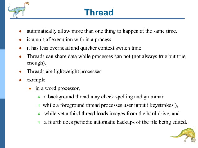 Multithreaded Programming In Oprating System Ppt 