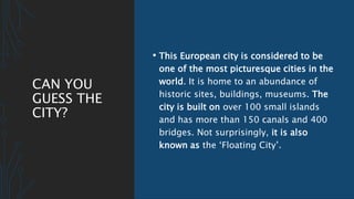 Unit 1 cities | PPT