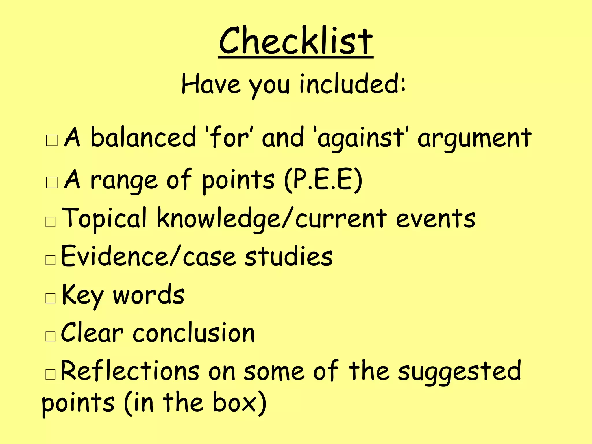 Unit 1 GCSE Citizenship 12mark help (Plain) | PPT