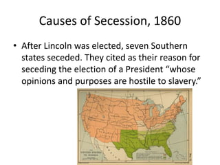 (Unit 1) Civil War and Reconstruction Review | PPTX
