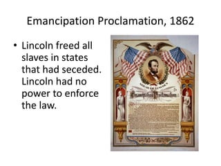 (Unit 1) Civil War and Reconstruction Review | PPTX