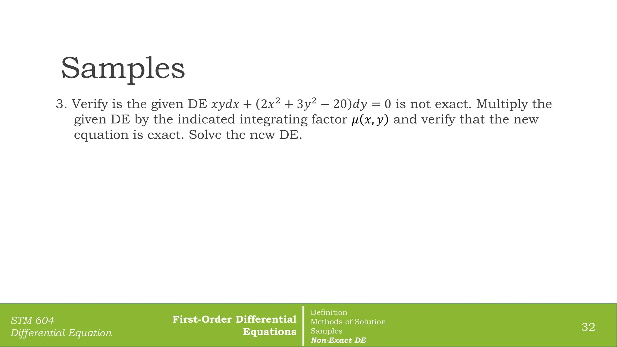 Introduction to Differential Equations and First-Order Differential ...