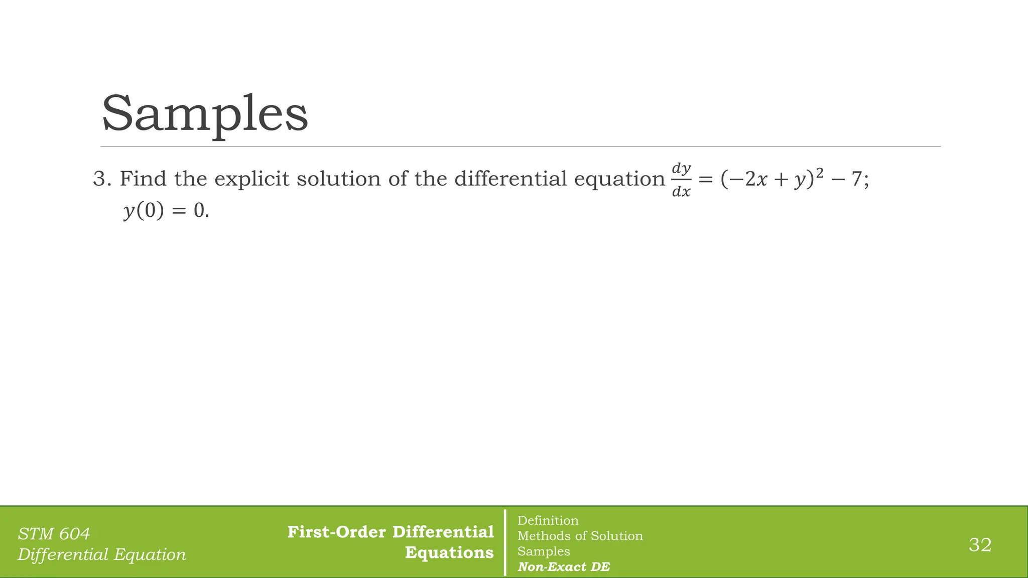 Introduction to Differential Equations and First-Order Differential ...