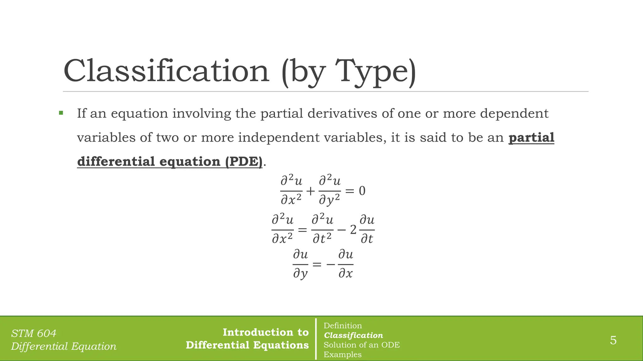 Introduction to Differential Equations and First-Order Differential ...