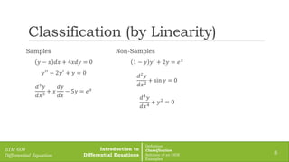Introduction to Differential Equations and First-Order Differential ...