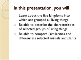 Unit 1 classification biodiversity presentation | PPT | Gardening ...