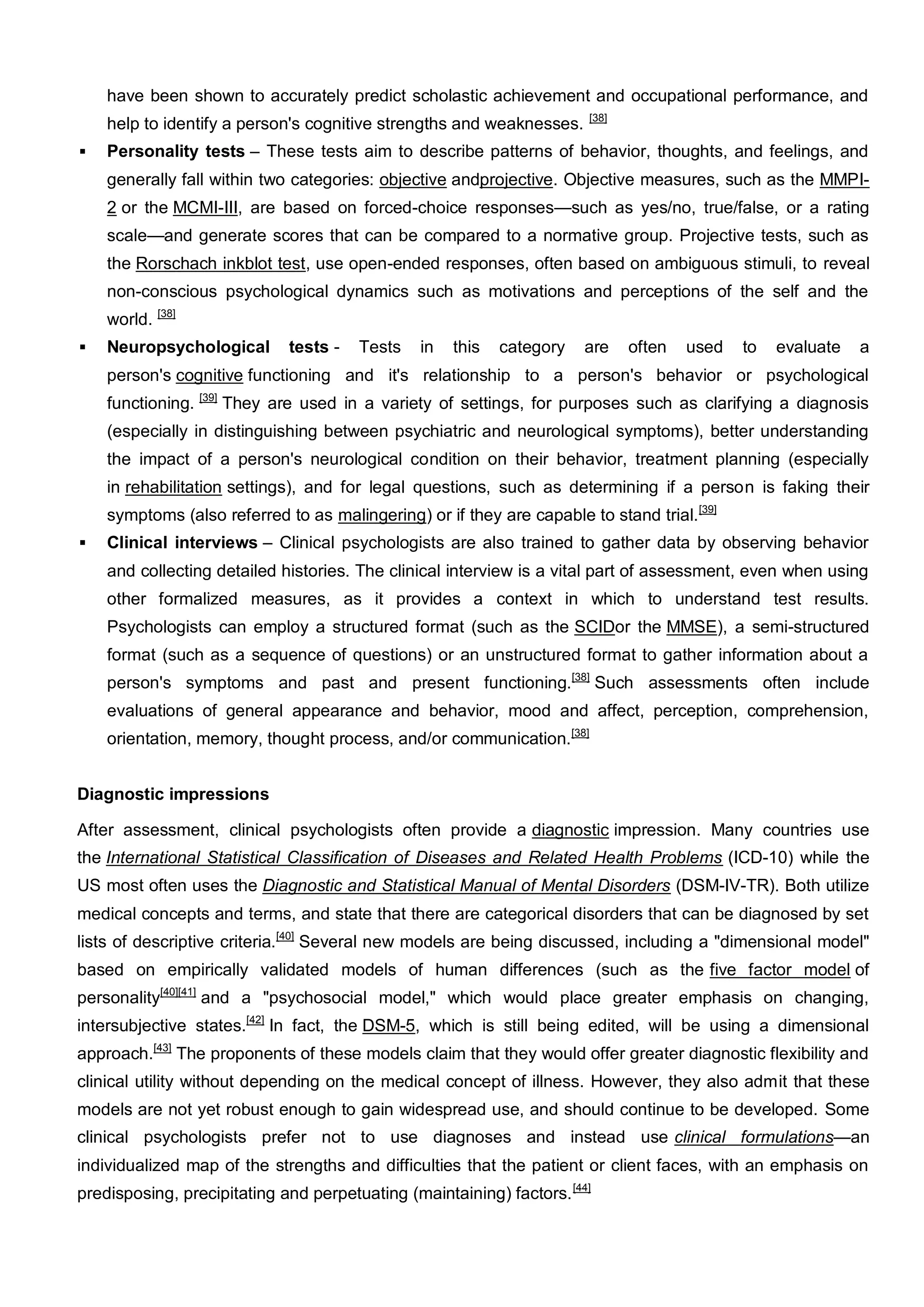 Unit 1, Clinical Psychology | PDF