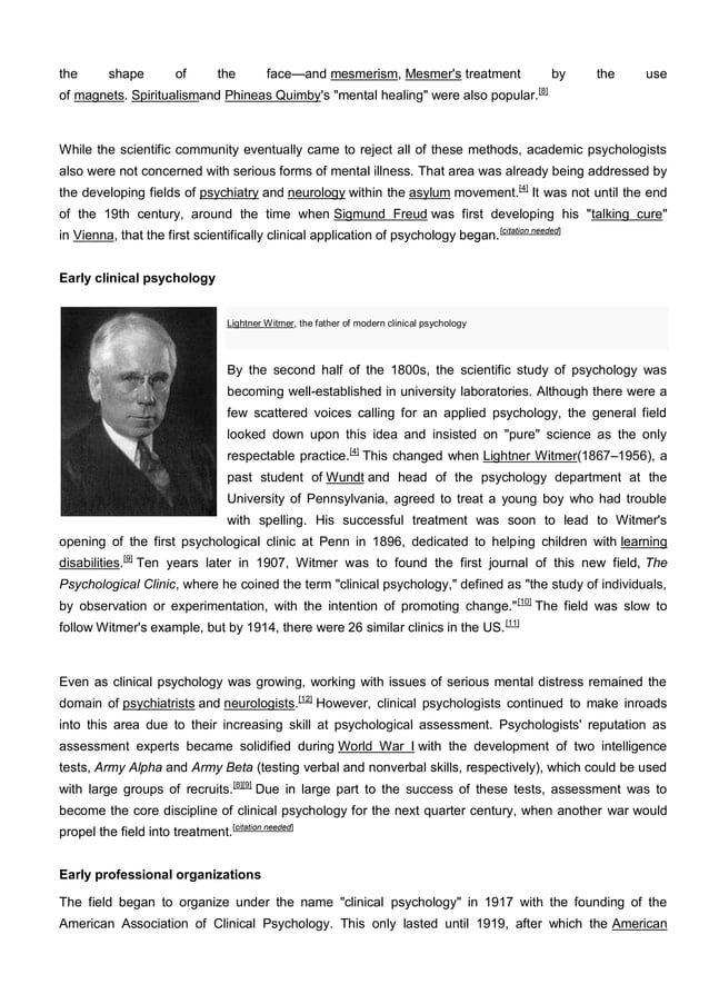 Unit 1, Clinical Psychology | PDF