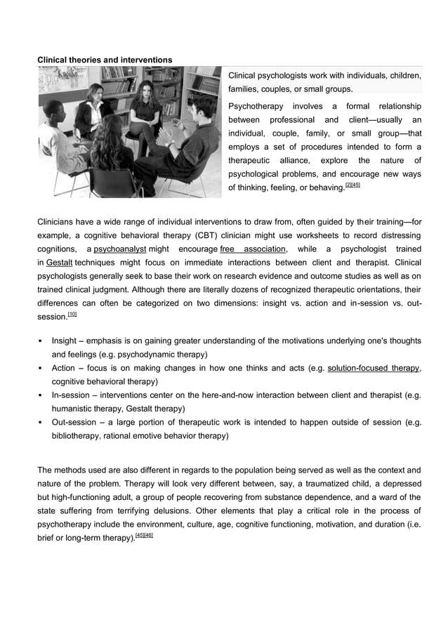 Unit 1, Clinical Psychology | PDF