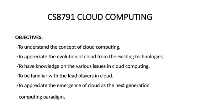 UNIT1_CLOUD COMPUTING Introduction , Basics | PPTX