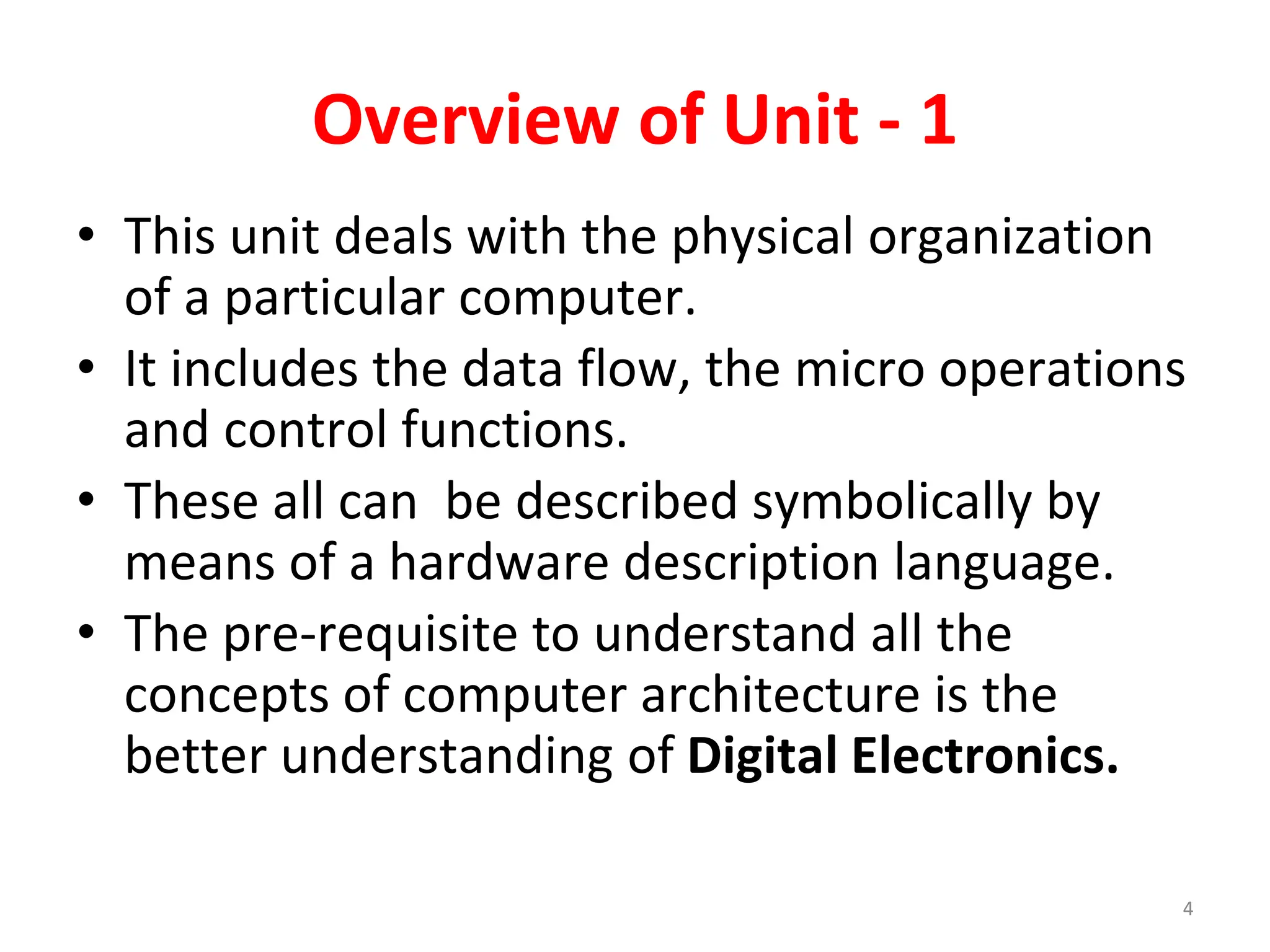 Unit1coa Computer Organisation And Architecture Pptx Programming Languages Computing