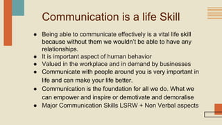 Unit 1 communication | PPTX