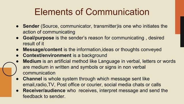 Unit 1 communication | PPTX
