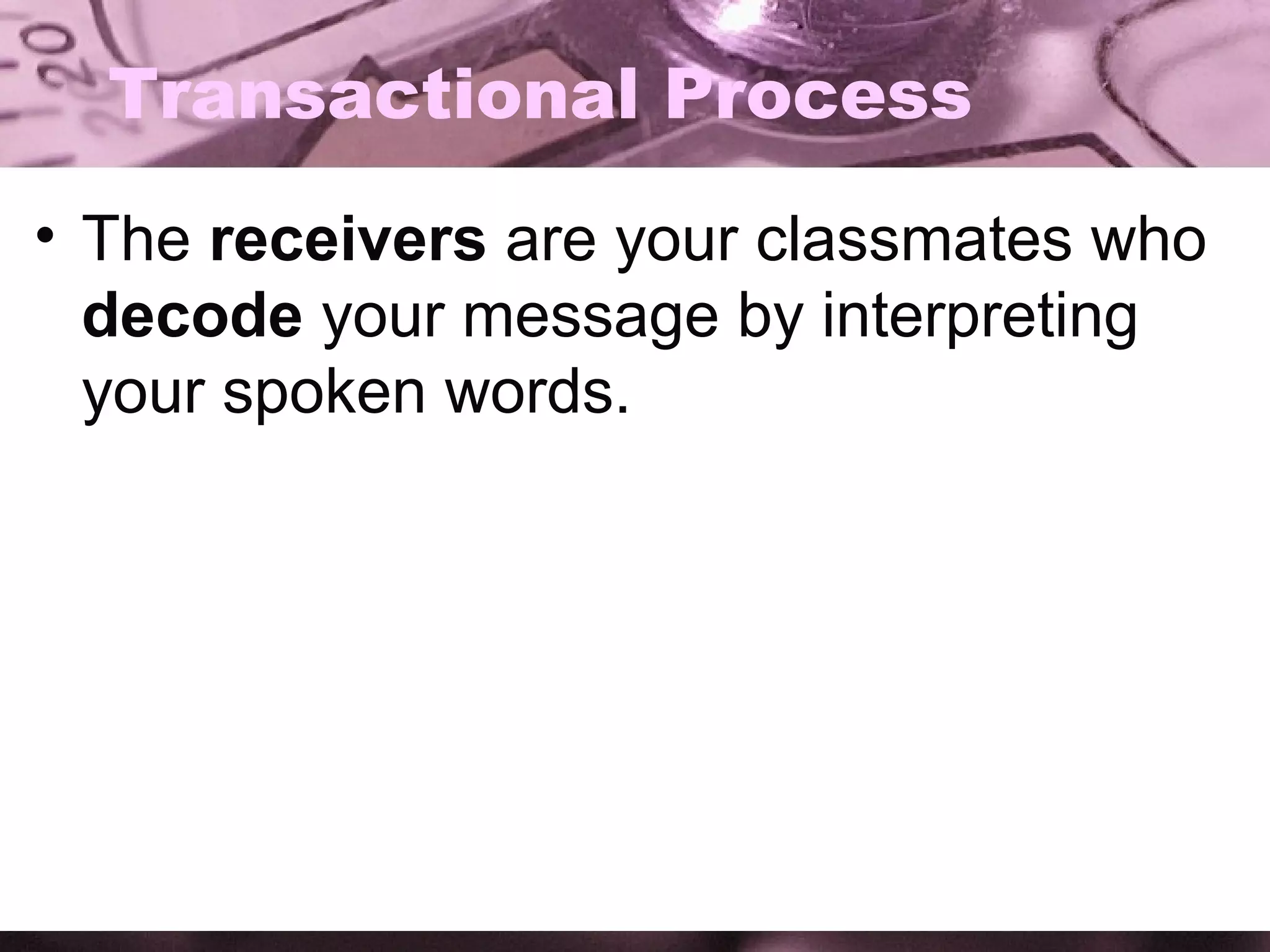 Unit 1 communication process | PPT