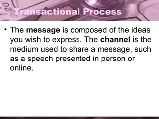 Unit 1 communication process | PPT