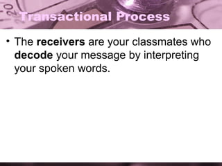 Unit 1 communication process | PPT