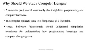 Compiler Design Introduction | PDF
