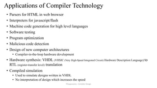 Compiler Design Introduction | PDF