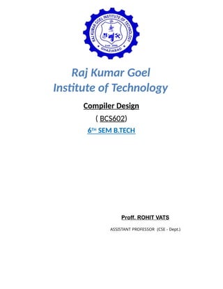 UNIT 1 COMPILER DESIGN TO BE ENHANCE THEIR FEATURES AND BEHAVIOURS.pptx