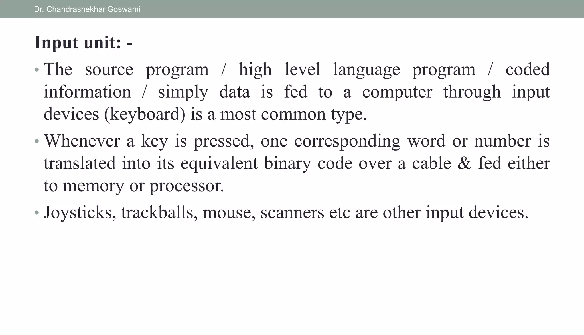 Unit 1 Computer Architecture & Organization.pptx | Data Storage and Warehousing | Computing