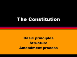 Unit 1 constitution | PPT | Civic affairs | Politics