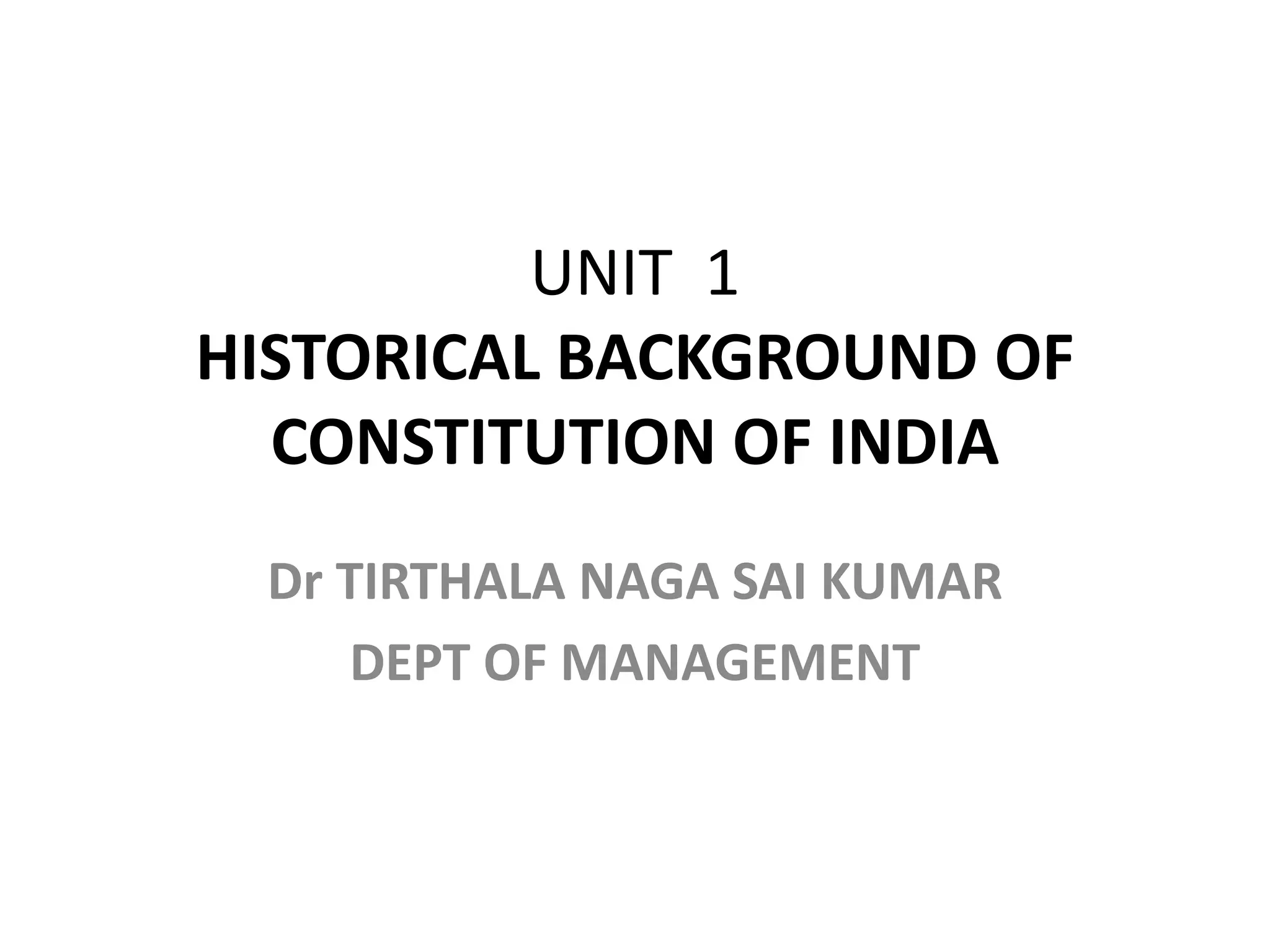 Unit 1 constitution of india 2018 pdf | PPTX